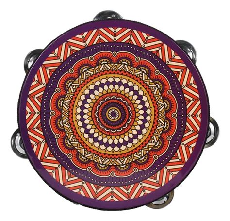 Tambor De Mão De Tamborim De Madeira De 8 Polegadas Com Fila Frete Grátis