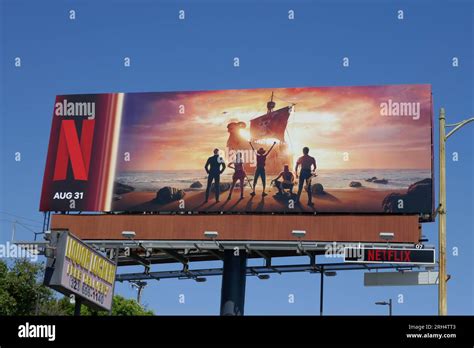Los Angeles California Usa 12th August 2023 One Piece Billboards On