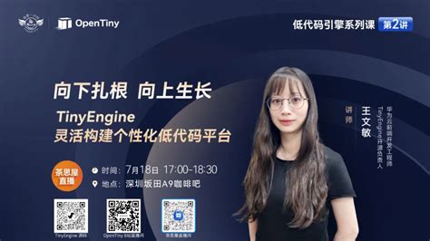 Javascript 茶思屋直播向下扎根，向上生长，tinyengine 灵活构建个性化低代码平台 个人文章