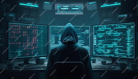 Premium Photo Idea Of A Hightech Hacker Scamming A Stock Picture For