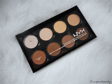 Review NYX Highlight Contour PRO Palette XOJENBEAUTY