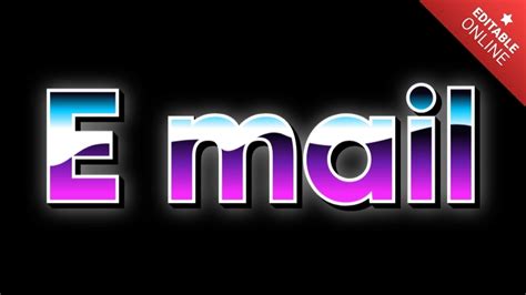 E Mail Text Effect Generator