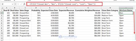 building a sales pipeline forecasting model with excel exceldemy