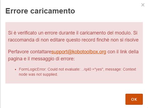 error message seen when trying to edit a submission data management
