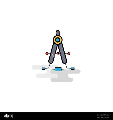 Flat Compass Icon Vector Stock Vector Image And Art Alamy