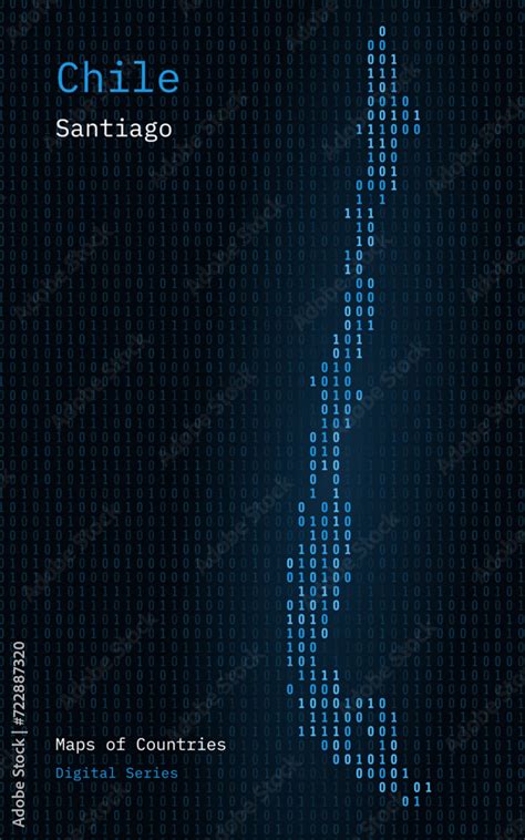 chile map shown in binary code pattern tsmc blue matrix numbers zero