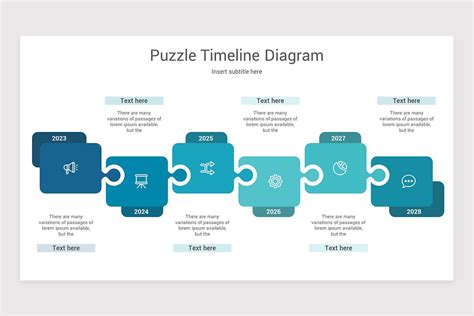 Puzzle Timeline Powerpoint Template Nulivo Market