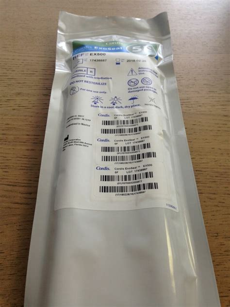 New Cordis Ex500 Exoseal Vascular Closure Device 5f X Disposables