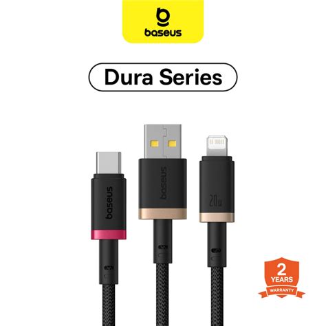 Jual Baseus Kabel Data Dura Fast Charging Cable Type C To Lightning Pd20w Garansi 2 Tahun