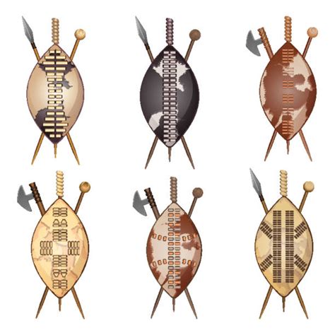 Best Zulu Shield Illustrations Royalty Free Vector Graphics And Clip Art