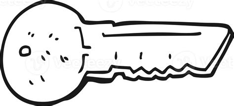 Black And White Cartoon Door Key 44959946 Png