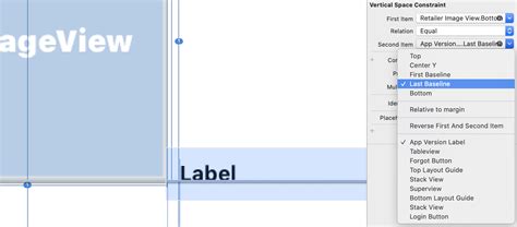 ios align uiimageview with uilabel at bottom baseline stack overflow