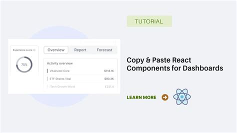 tremor raw copy and paste react components for dashboards