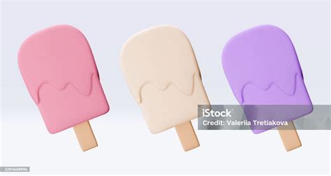 녹은 아이스크림 아이콘 3d 렌더링 세트 디자인 요소 현실적인 패스트 푸드 아이콘입니다 달콤한 음식 벡터 일러스트 레이 션은 메뉴 가게 전단지 배너 웹 광고 판매에 대 한