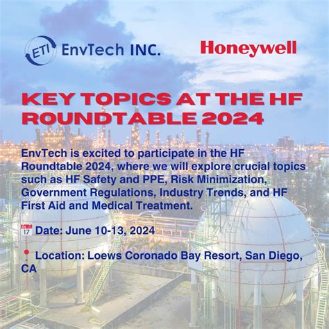 Envtech Inc On Linkedin Envtech Honeywell Hfroundtable2024