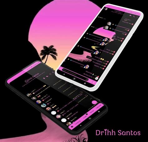 Dark Theme For Yowhatsapp And Fouad Whatsapp By Driih Cute Themes Pink