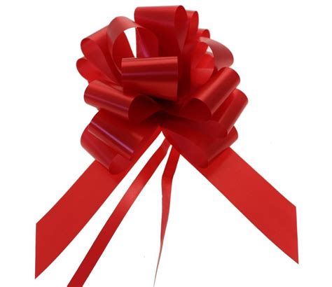 Pull Bows Red Metallic 50mm Is Sundries Wholesale