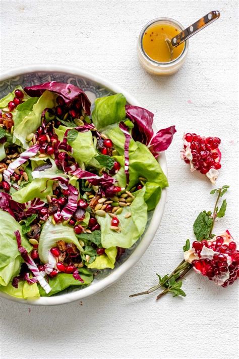 Radicchio Salad With Mint And Pomegranate Abras Kitchen