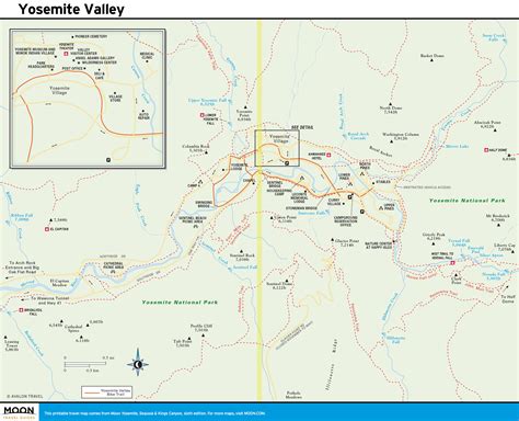 Yosemite National Park Map 426x511