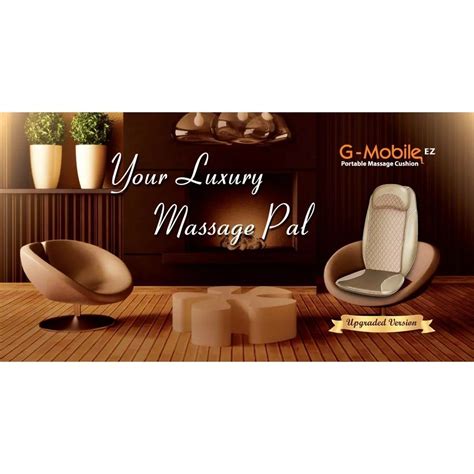Gintell G Mobile Ez Portable Massage Cushion Upgraded Version Sports