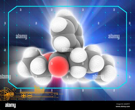 Pethidine Meperidine Molecular Model Of The Drug Pethidine