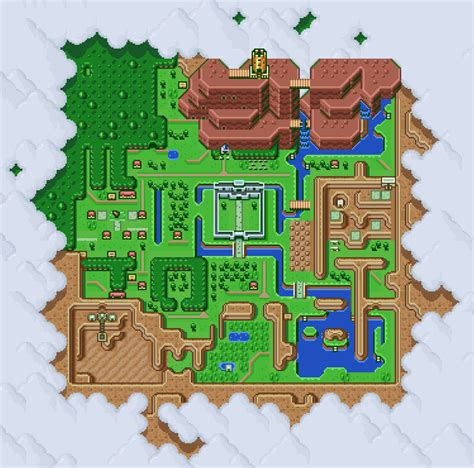 Zelda 1 Map With Labels