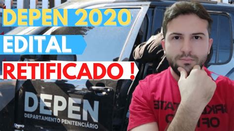 Concurso Depen Edital De Abertura Retificado YouTube