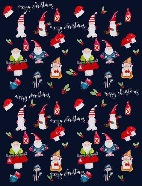 Printable High Resolution Christmas Wrapping Paper Free Printable Hq