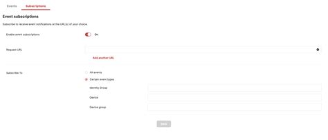 Event Subscription