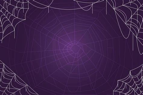 ハロウィーンの蜘蛛の巣の背景 無料のベクター Fond Halloween Halloween Idées Créatives