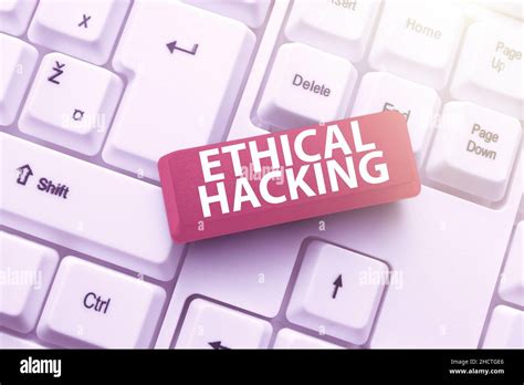 Writing Displaying Text Ethical Hacking Business Concept A Legal