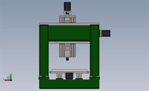 三轴桌面型数控雕刻机solidworks 2012模型图纸免费下载 懒石网