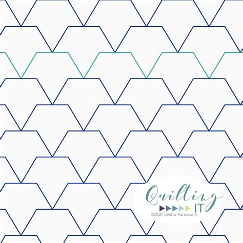 Hexie Scallops Free — Quilting It Llc