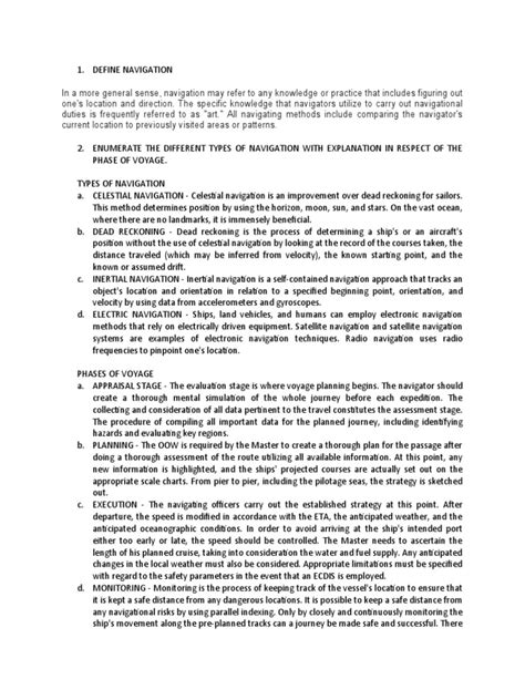 Introduction To Navigation Pdf Navigation Rotation