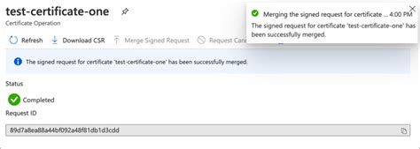 Generate A CSR And Install A Certificate In Microsoft Azure Key Vault