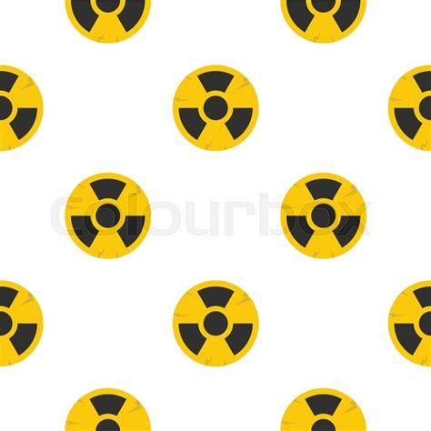 Nuclear Sign Pattern Seamless For Any Stock Vector Colourbox