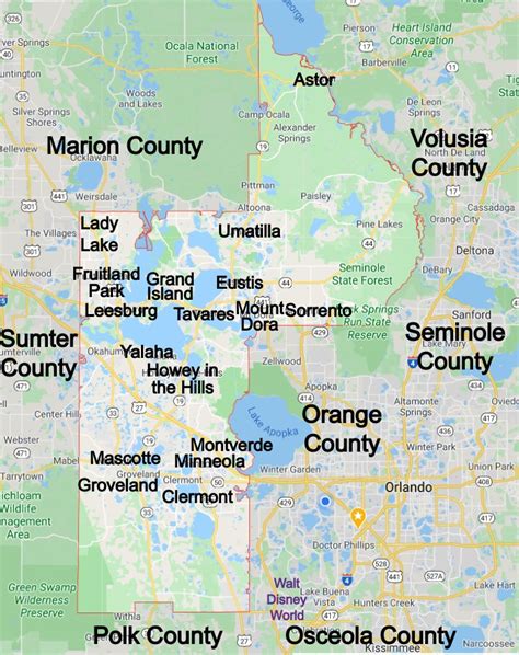 Cities In Lake County