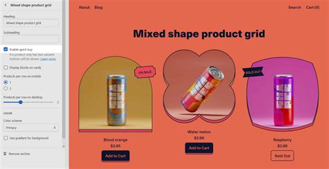 Mixed Shape Product Grid Switch Docs