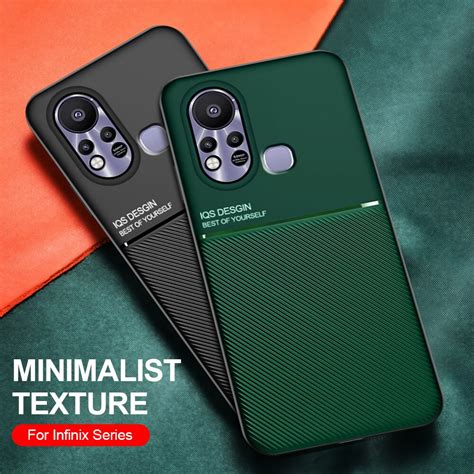 Friction Leather Matte Case For Infinix Hot 11s Soft Slicone Back Cover