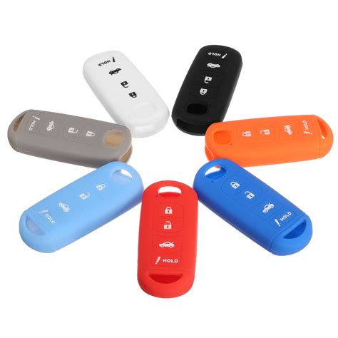 1pcs 4 Button Silicone Car Key Cover Case Shell For MAZDA 3 6 MX5 CX 5