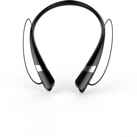 Bluetooth Neckband Headset Flexible Wireless Stereo Headset For Smartphones By Datazone Black