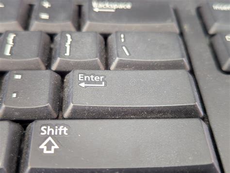 Close Up Of A Keyboard SHIFT And ENTER Stock Image Image Of Closeup Focusing 370276313