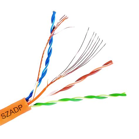 Stranded Cat5e Cat6 Lan Cable Twisted Pairs Stranded Conductor 4pair