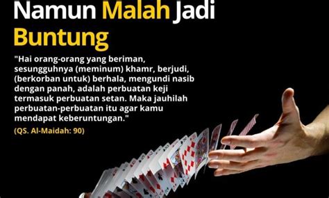 Poster Islami Setiap Dari Kita Sangat Mengetahui Bahwa Berjudi HARAM