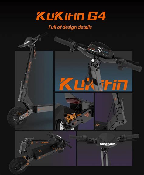 Kukirin G4 Off Road Electric Scooter 2000w Motor 20ah Battery 75km