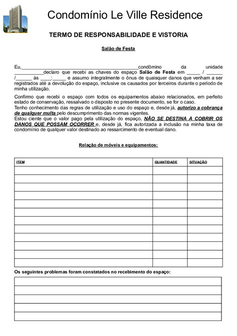 Introduzir 90 Imagem Modelo Termo De Vistoria Br Thpt