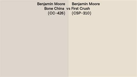 Benjamin Moore Bone China Vs First Crush Side By Side Comparison