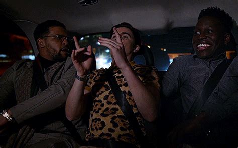 Emzies Ted Lasso Dancing At The Back Of A Taxi