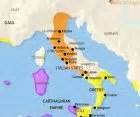 Map Of Italy 500 Bce Greeks Etruscans And Early Rome Timemaps