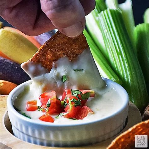 Queso Blanco Dip White Cheese Dip Life Tastes Good